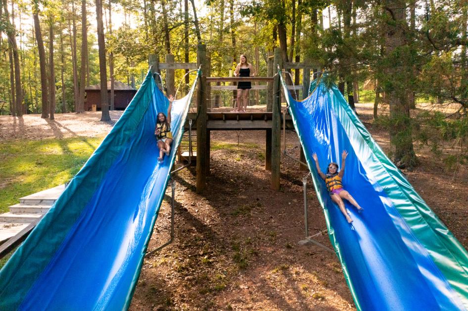 Race the Double Slide | Camp Kanata